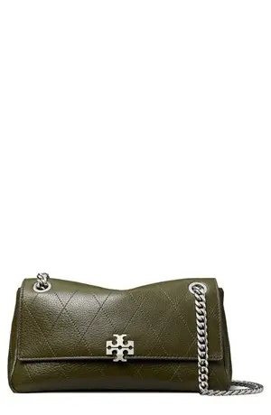 Tory Burch Tory Burch Small Charlie Leather Shoulder Bag Leccio