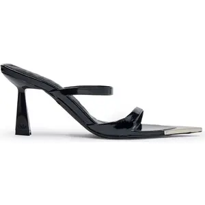 MALLET Frederica Pony Mid Heel Shoes - Black