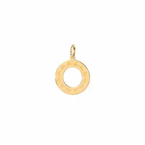 GALER 14k Yellow Gold Sun Pendant