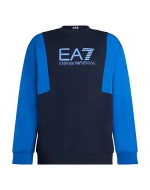 EA7 Two-tone Crewneck Sweatshirt - Blue