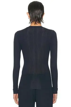 NEGATIVE UNDERWEAR Whipped Henley Top - Navy