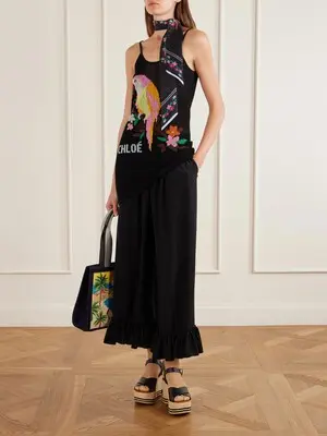 Chloé Printed Silk Scarf