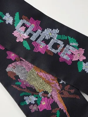 Chloé Printed Silk Scarf
