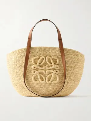 Loewe Eclipse Basket Medium Raffia Tote - Neutrals