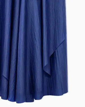 Giorgio Armani Crinkled Nylon Multilayer Trouser Skirt