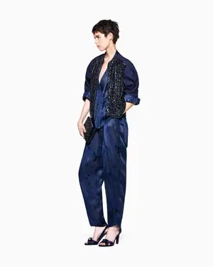Giorgio Armani Embellished High Heel Slingback Sandals