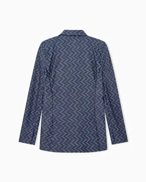 Giorgio Armani Single-breasted Chevron Cashmere And Silk Blazer