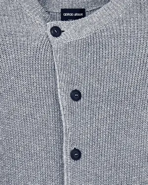 Giorgio Armani Ribbed Linen, Cotton, Cashmere, And Silk Cardigan