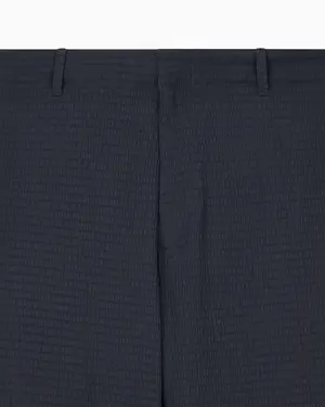 Giorgio Armani Oversized Seersucker Trousers