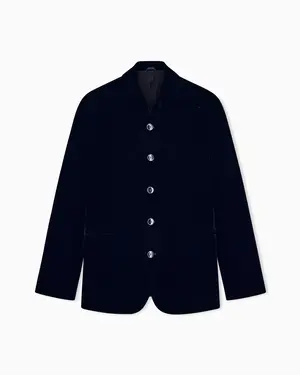 Giorgio Armani Blazer One Shot Stretch Viscose And Cupro Velvet