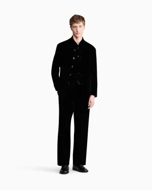 Giorgio Armani Blazer One Shot Stretch Viscose And Cupro Velvet