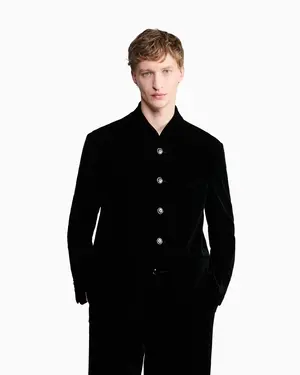 Giorgio Armani Blazer One Shot Stretch Viscose And Cupro Velvet