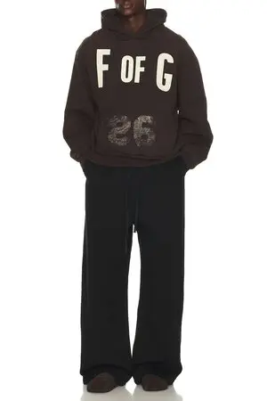 Fear Of God Brushed Fleece 09 Classic Fit Hoodie - Dark Brown