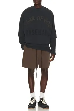 Fear Of God French Terry Crewneck Sweatshirt - Black