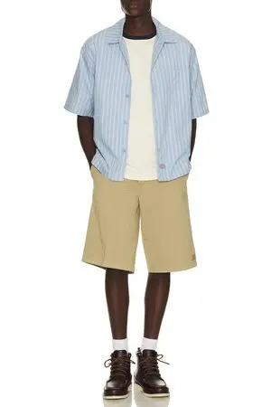 Dickies Venedocia Stripe Shirt In Baby Blue