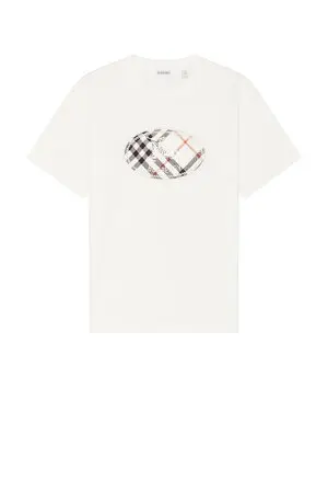 Burberry Ryan Knightstamp T-shirt In Ivory