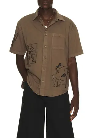 Parra Embroidered Shirts For Men