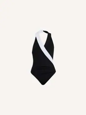 Balmain Two-tone One-piece Swimsuit