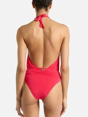 Balmain One-piece Halterneck Swimsuit