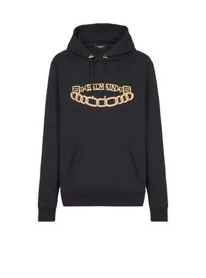 Balmain Chain Logo Hoodie