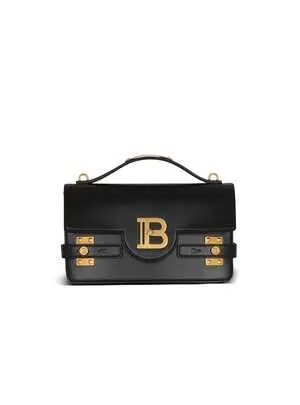 Balmain B-buzz 24 Smooth Calfskin Bag - Black