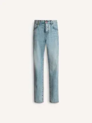 Balmain Faded Denim Loose-fit Jeans