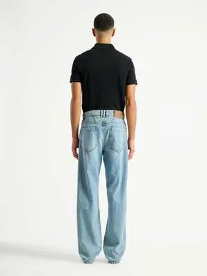 Balmain Faded Denim Loose-fit Jeans