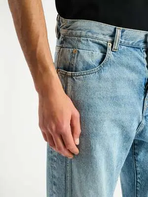 Balmain Faded Denim Loose-fit Jeans