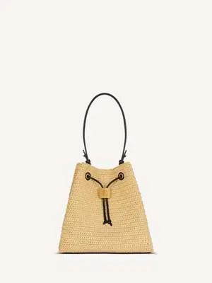 Balmain Pulse Crochet And Leather Backpack