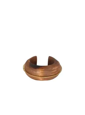 BALMAIN Balmain Zodiac Cuff Bracelet In Wood And Brass