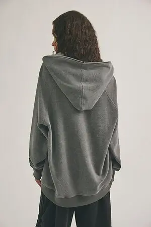 ASPARAGUS Curved Asymmetrical Zip-up
