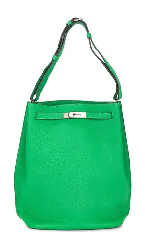 FWRD RENEW Hermes Togo So Kelly 26 Shoulder Bag - Green