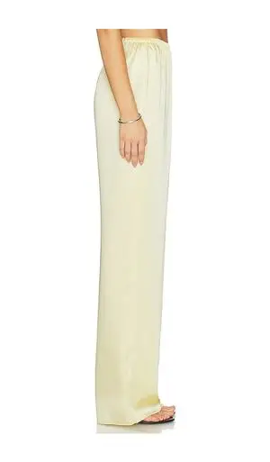 SEROYA Lillian Satin Pant - Yellow