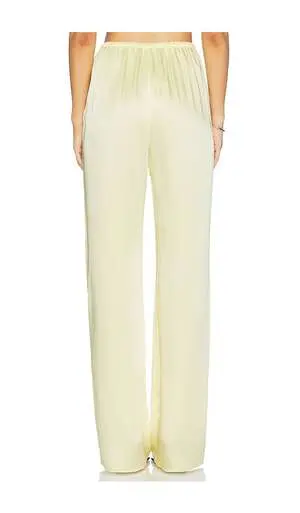 SEROYA Lillian Satin Pant - Yellow