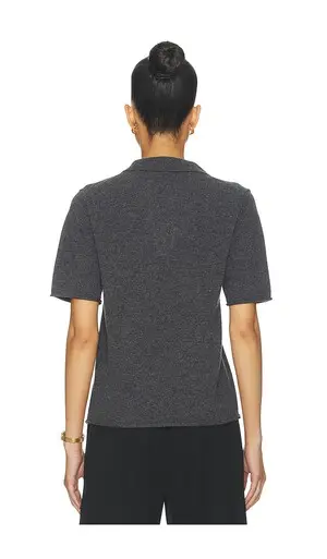 ALL MY LOVE Kayla Cashmere Top - Charcoal