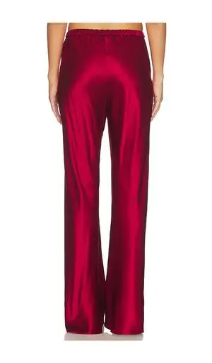 Comme Si Silk Bias Pant - Red
