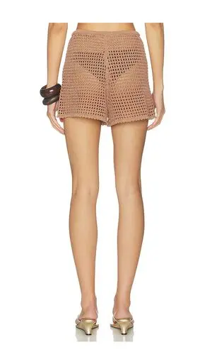 L'Agence Solan Pointelle Knit Shorts