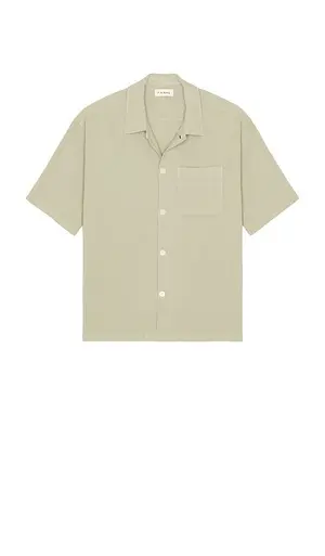 FRAME Open Weave Short Sleeve Shirt In . Also
