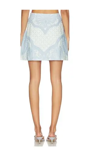 SHANI SHEMER Elory Mini Skirt - Blue
