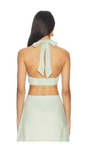 SHANI SHEMER Tommy Halterneck Top - Mint