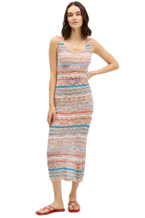 ALLISON NEW YORK Bianca Knit Maxi Dress - Blue