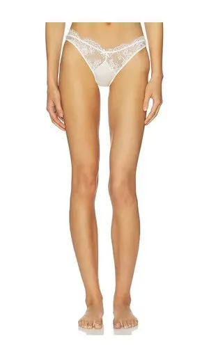 FLEUR DU MAL Frankie Lace Thong - Ivory