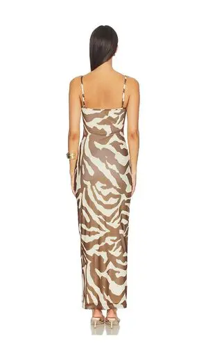 Superdown Emmaline Maxi Dress - Zebra Print