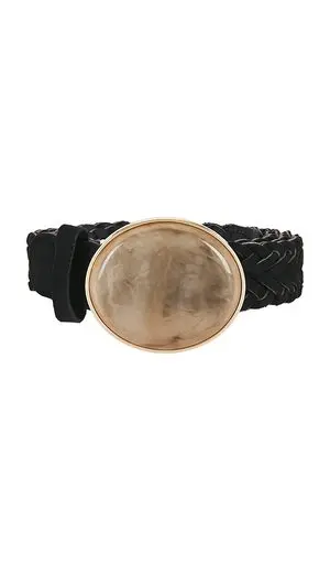 8 Other Reasons Faux Nappa Belt With Stone Detail