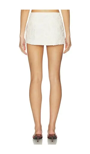 GUIZIO Low Rise Embellished Mini Skirt