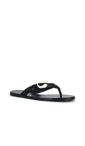 Coperni C Logo Flip Flop Sandal - Black