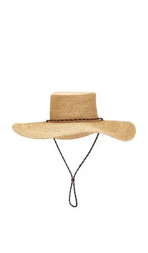 Rag & Bone Frankie Boater Hat - Natural Crochet
