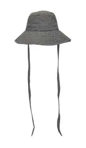 Rag & Bone Harper Sun Hat - Black Gingham