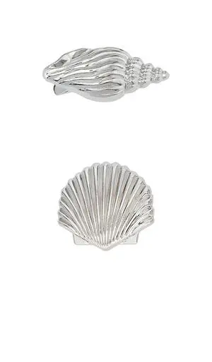 CASA CLARA Seaside Clip Set - Silver Shell