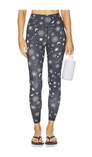 Spiritual Gangster Solstice Lotus 7/8 Legging - Black